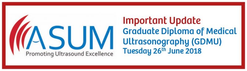 Australasian Society for Ultrasound in Medicine - DMU Course